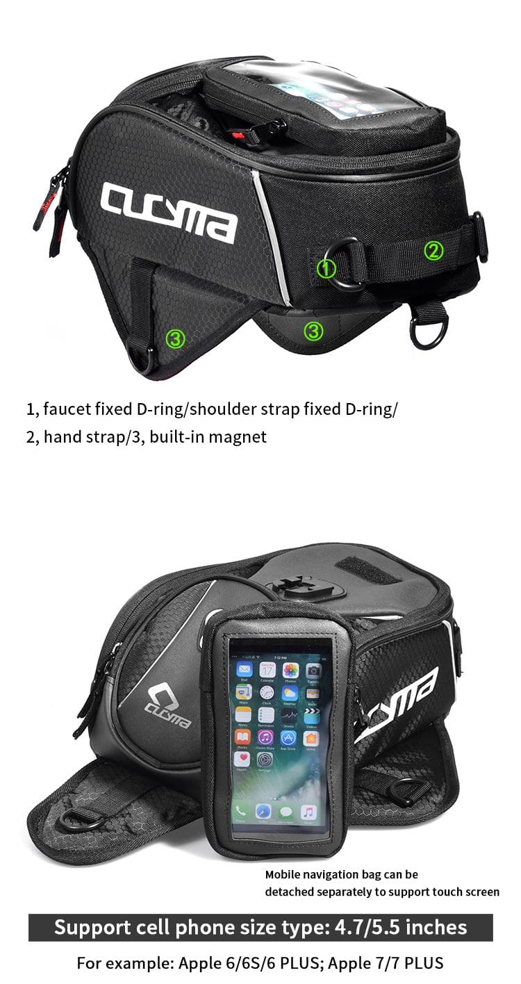 Motorcycle Tank Bag CB-1608 | Cucyma